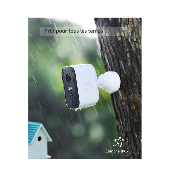 EufyCam 2C - Ensemble de 2 caméras sans fil HD 1080 - Autonomie 180 Jo ...