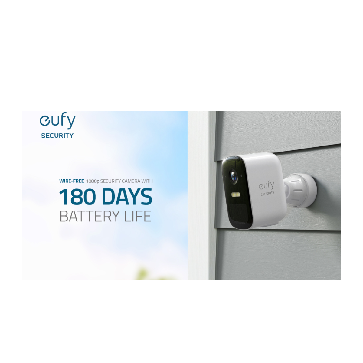 EufyCam 2C - Ensemble de 2 caméras sans fil HD 1080 - Autonomie 180 Jo ...